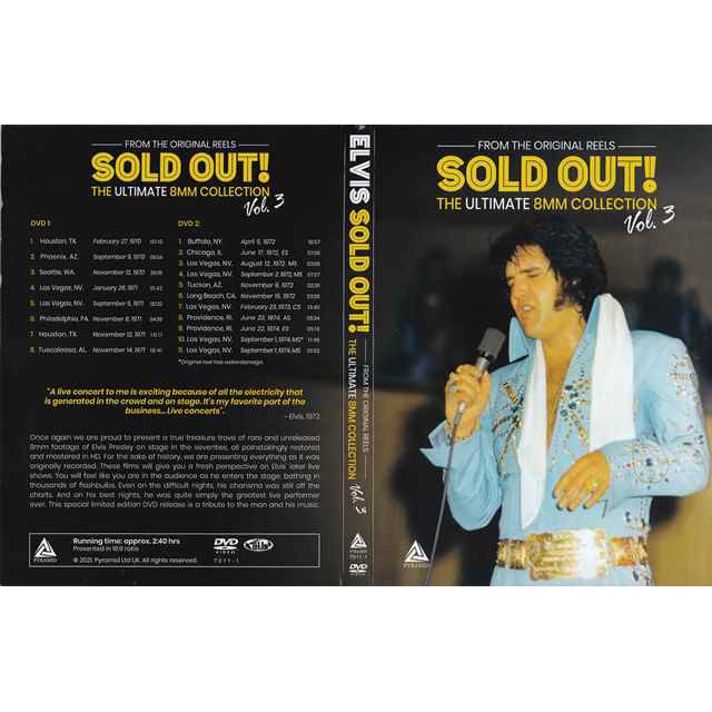 DVD DUPLO:"ELVIS SOLD OUT VOLUME 3 - Elvis Presley | Shopee Brasil
