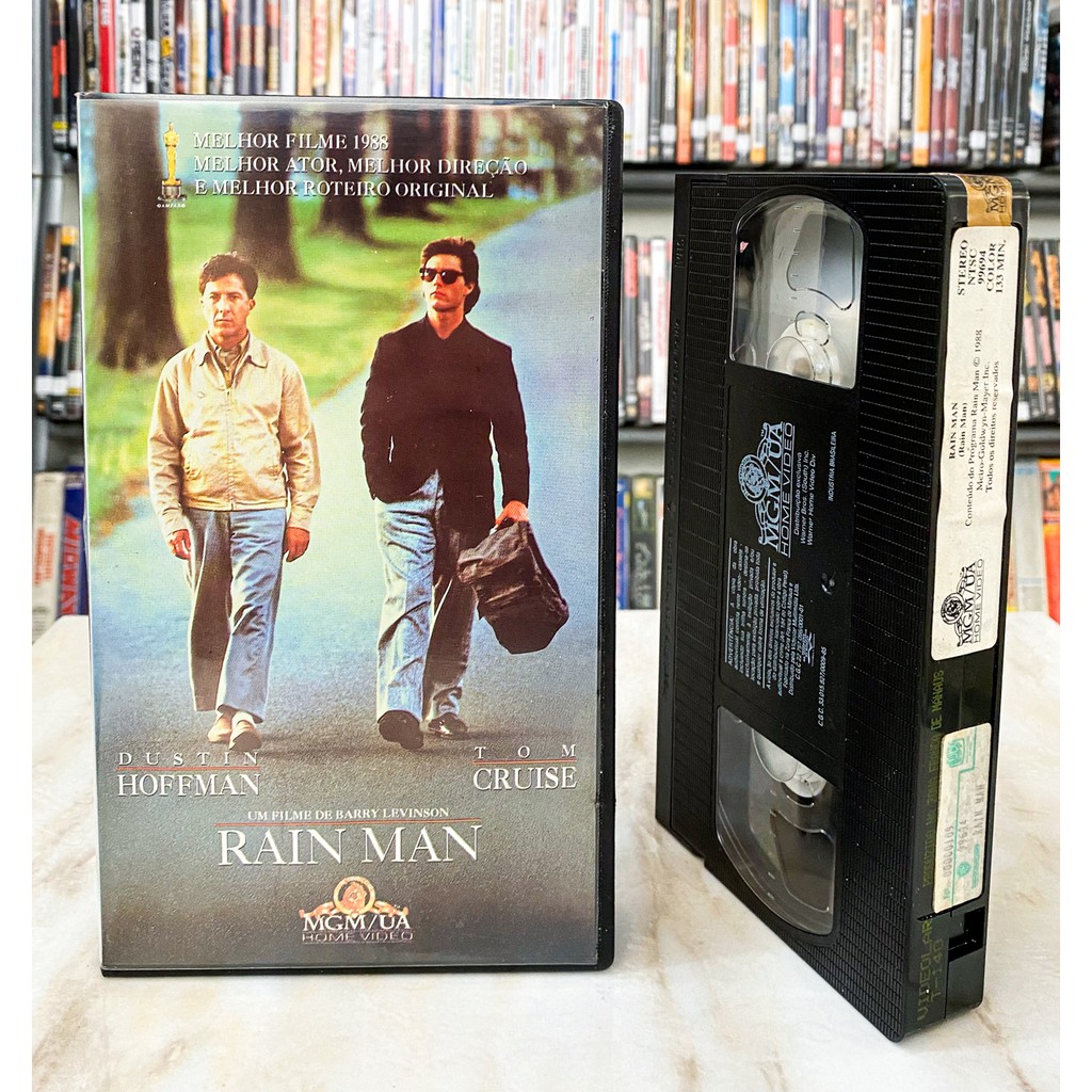 VHS Rain Man - LEGENDADO Original - Dustin Hoffman Tom Cruise (Rainman ...