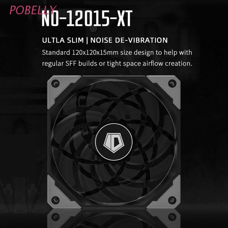 Pobe 12015xt 120mm Pwm Pc Case Fan Ultra Slim Computador Silencioso Cpu ...