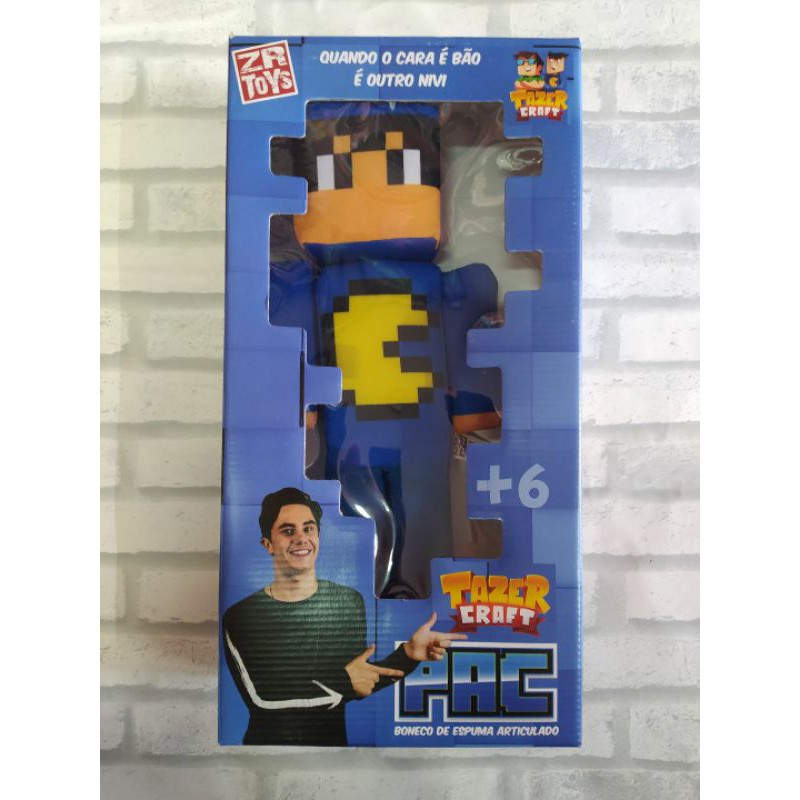 boneco Minecraft tazer crafit pac original zr toys | Shopee Brasil