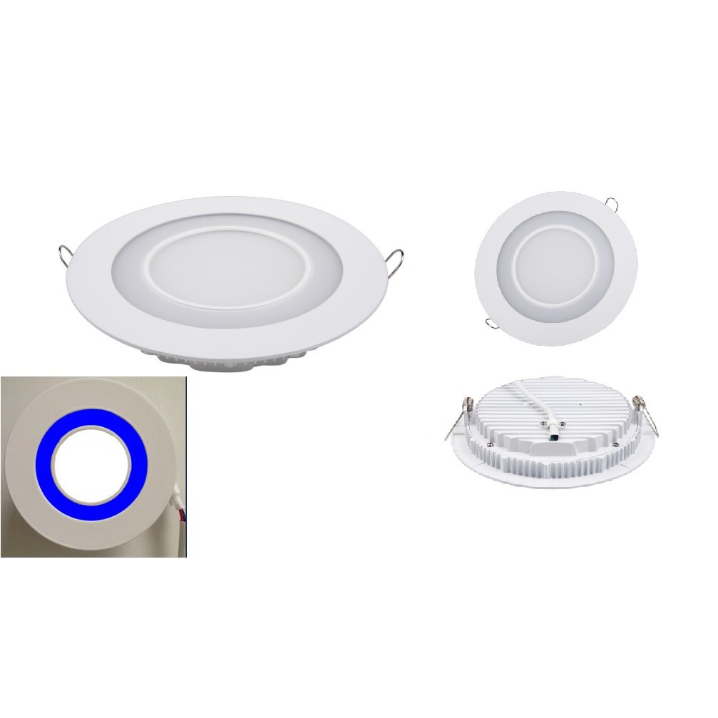 Painel Palafon Luminária Redonda De Embutir Led 6w Azul Bivolt | Shopee ...