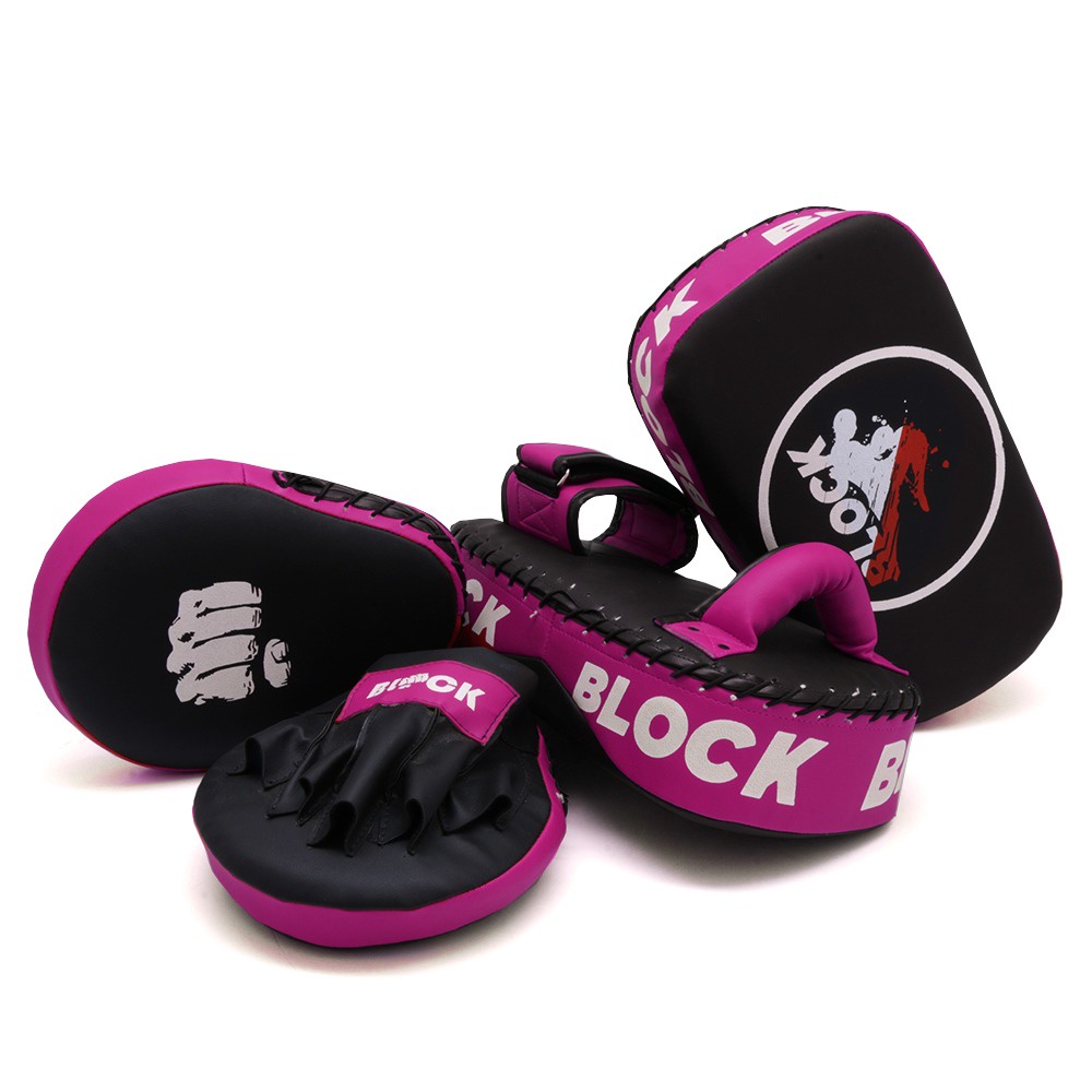 Aparador de Chute + Manopla de Foco kit Muay Thai Para Treino Kit Muay ...