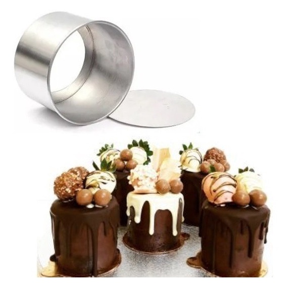 Mini Forma De Bolo Fundo Falso N°9 6 Unidades 9X5 Cm | Shopee Brasil