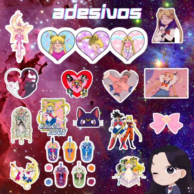 Adesivos Sailor Moon Shopee Brasil
