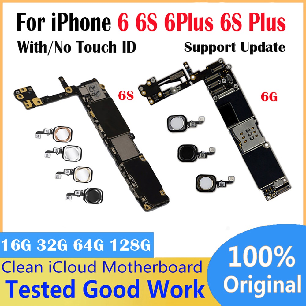 Placa Lógica Com Chips Completa Original Para iPhone 6 6S Plus/Sem ID Touch , Free iCloud 6P ...