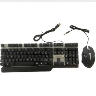 KIT TECLADO E MOUSE GAMER LED COM FIO BANSON TECH BS-503 | Shopee Brasil