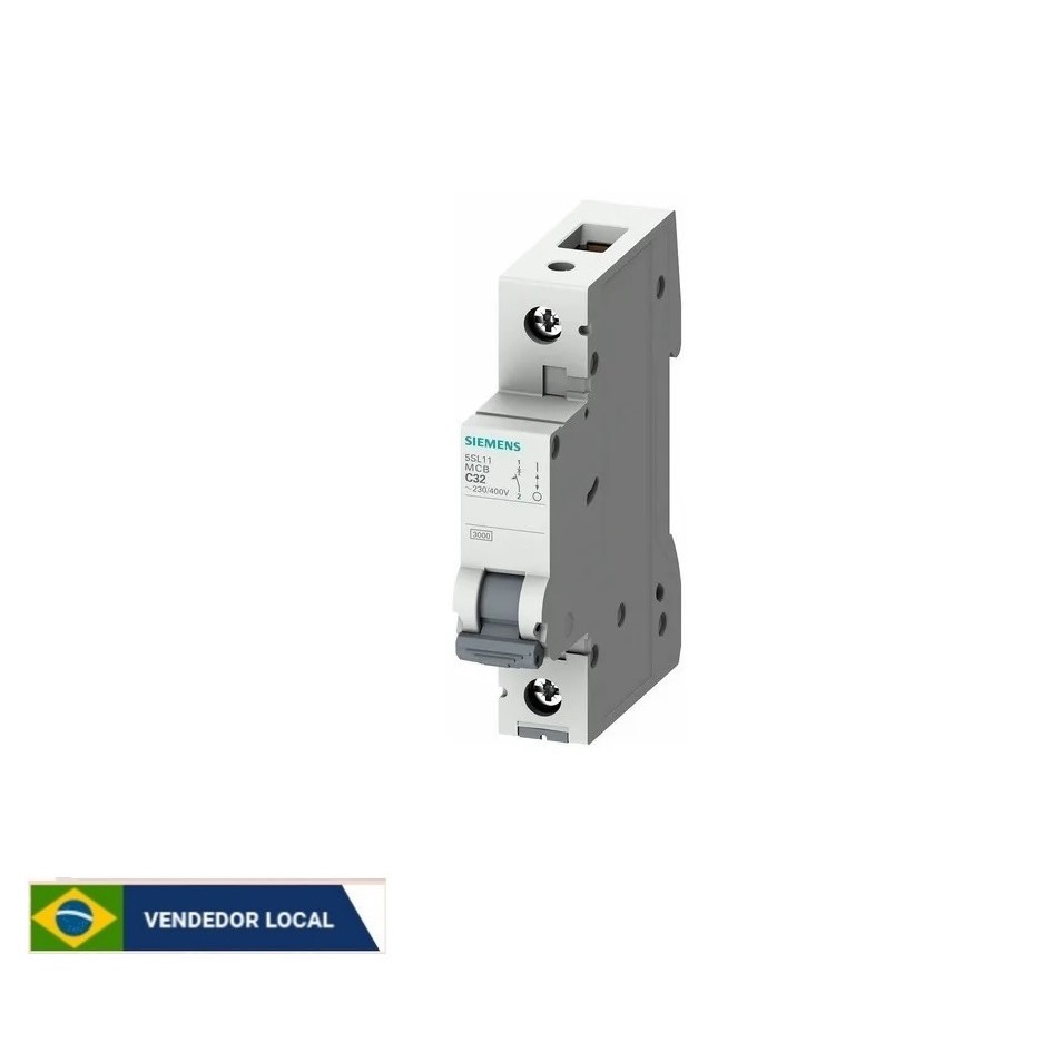 Disjuntor Siemens Unipolar Din Curva C 32a | Shopee Brasil