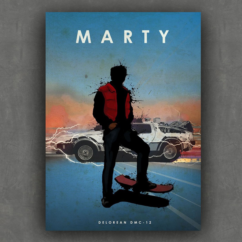 Marty - Delorean Dmc - 12, Tv, Placa Decorativa 30x20cm Mdf | Shopee Brasil