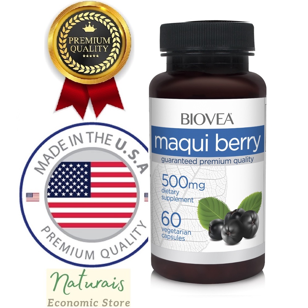 Baga Do Maqui Berry Aristotelia Chilensis Biovea: 60cp_500mg | Shopee Brasil