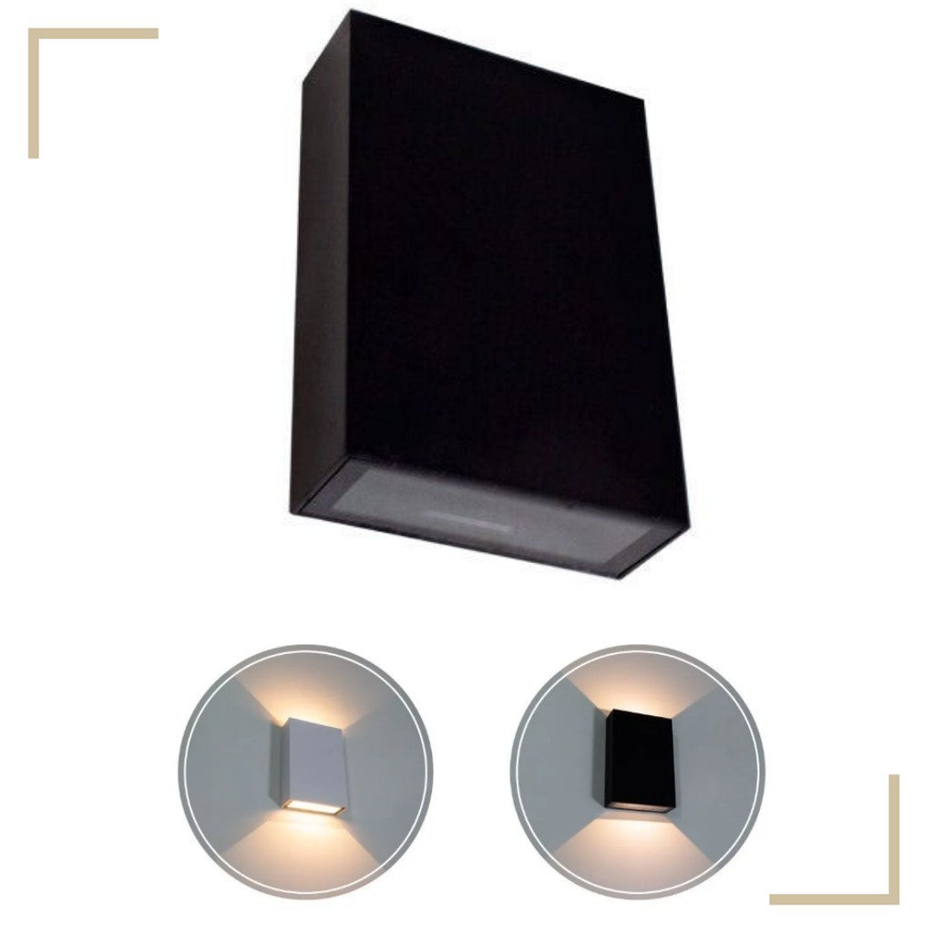 Arandela Blindada Efeito 2 Fachos Duplo Led 4w 3000k Oferta! | Shopee Brasil