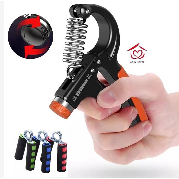 Hand Grip Academia Mãos E Antebraços Com Mola Flexor De Punho Ajustável ...