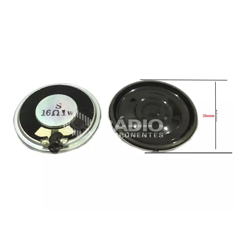 Alto Falante 36mm 16 Ohms 1w Mini Shopee Brasil