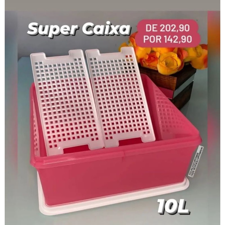 Tupperware Super Caixa 10 litros | Shopee Brasil