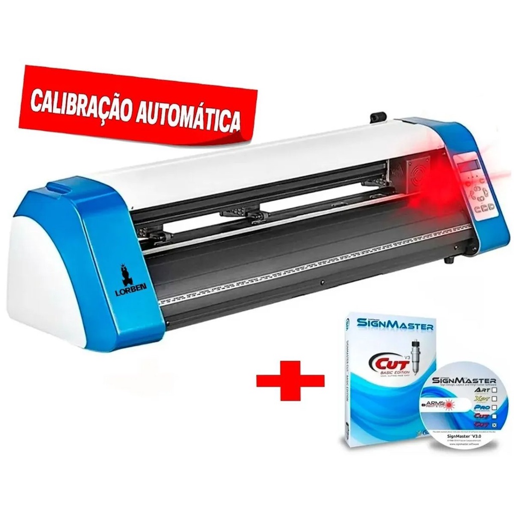 Plotter Recorte AB-450 45cm 16MB Contorno Mira a Laser Vinil Adesivo Software SignMaster ...