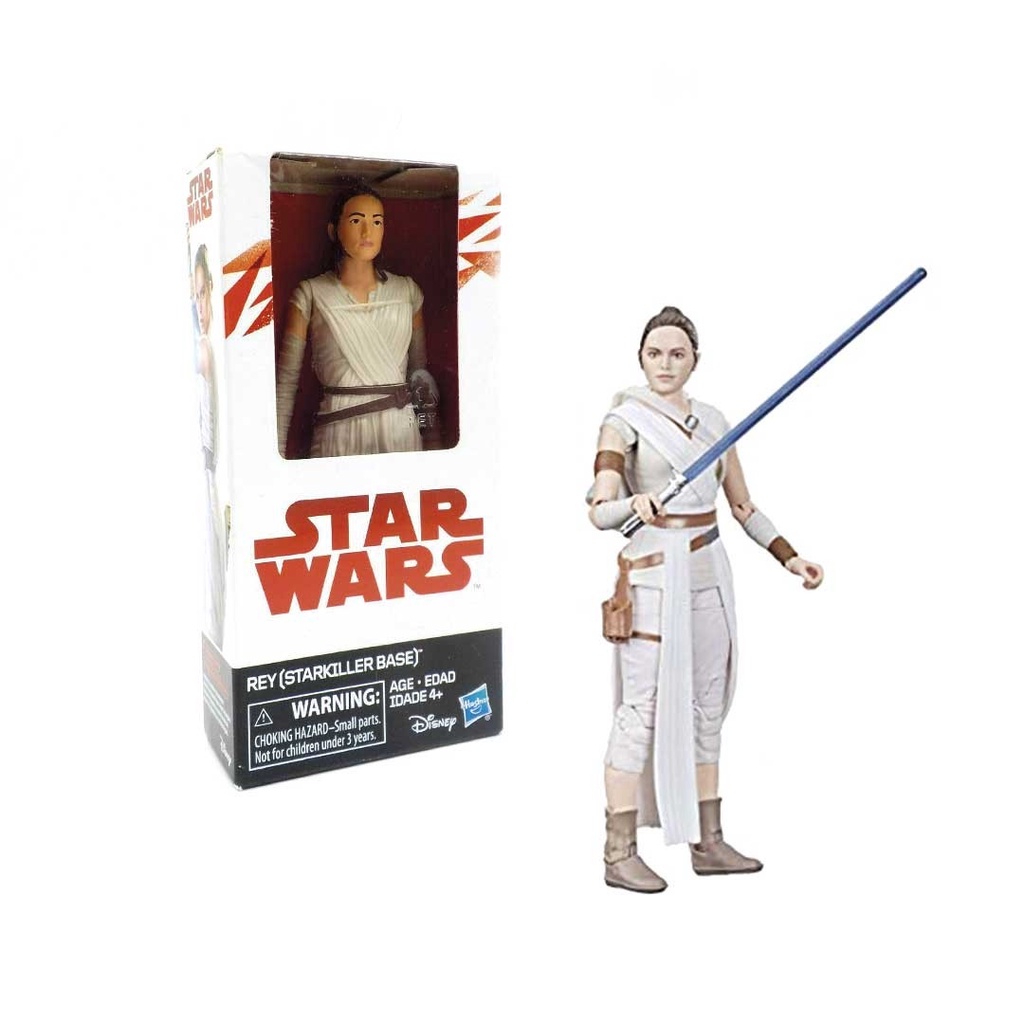 Novo Boneco Rey Starkiller Base Action Figure Star Wars Hasbro | Shopee ...