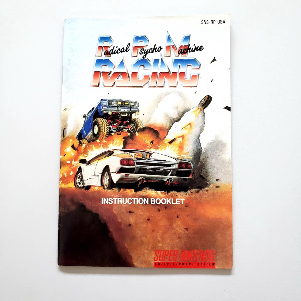Manual RPM Racing Original Super Nintendo SNES | Shopee Brasil