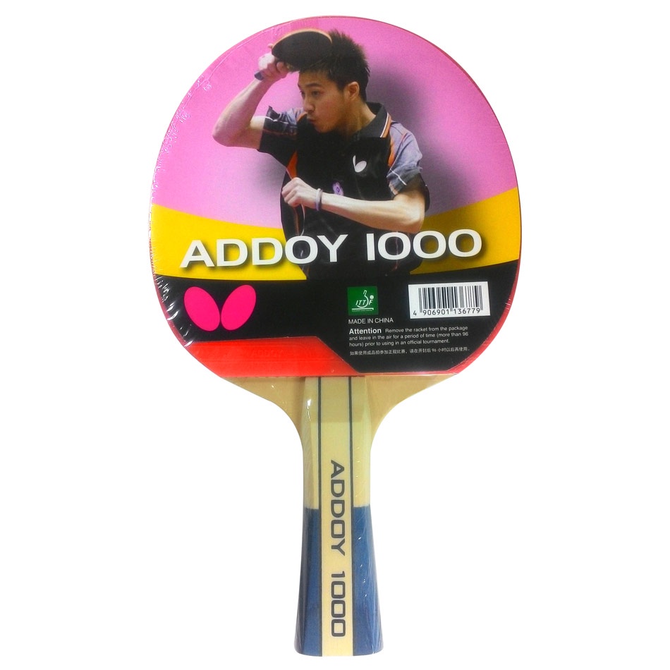 Raquete Profissional para Tênis de Mesa Addoy 1000 Clássica Butterfly ...