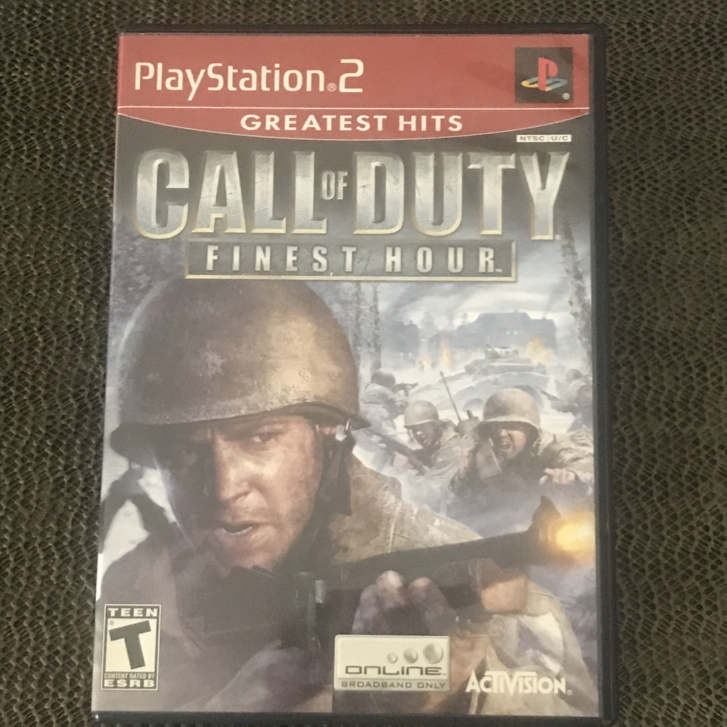 Call of Duty Finest Hour - ORIGINAL Playstation 2 ( PS2 ) | Shopee Brasil