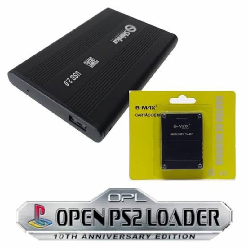 Kit OPL HD + Memory Card Com Jogos PS2 Original - Escorrega o Preço