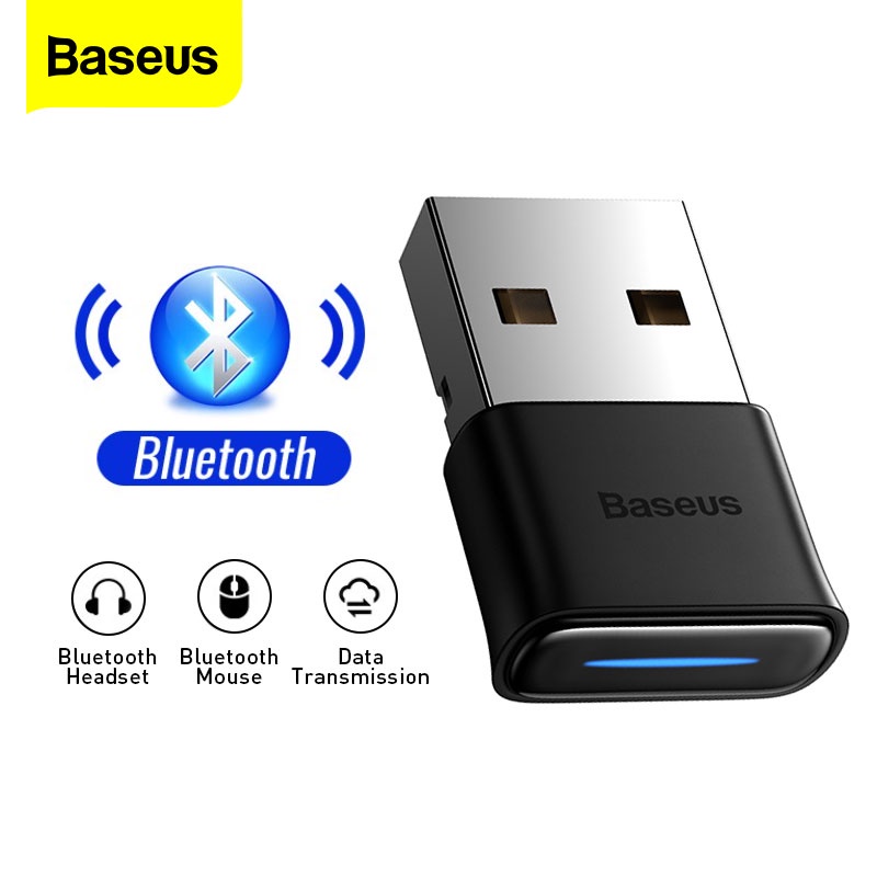 Baseus Bluetooth USB 5.0 Adaptador Para PC Computador PS4 Mouse Aux ...