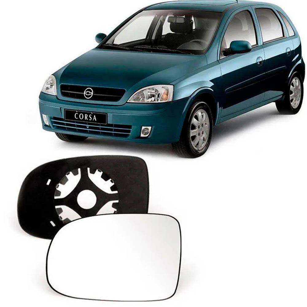 Lente Espelho Retrovisor Corsa 2002 2003 2004 2005 2006 2007 2008 2009 2010 2011 2012 2013 2014 ...
