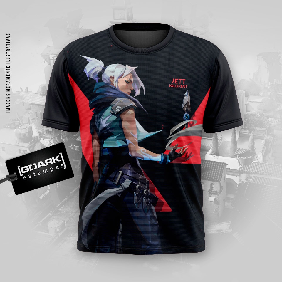 Camiseta Gamer Valorant Jett | Shopee Brasil