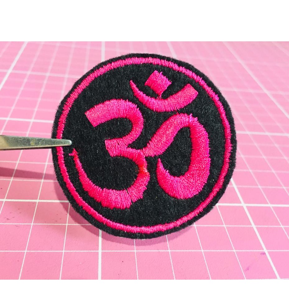 Patch Bordado Om Termocolante | Shopee Brasil