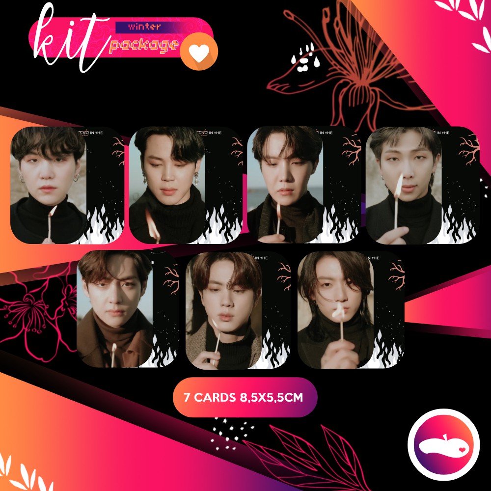Kit 7 Cards BTS Winter Package #1 Com Brinde Kpop | Shopee Brasil