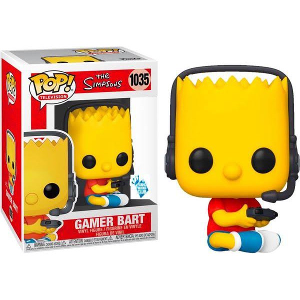 Funko Pop Gamer Bart - The Simpsons - Gamestop #1035 | Shopee Brasil