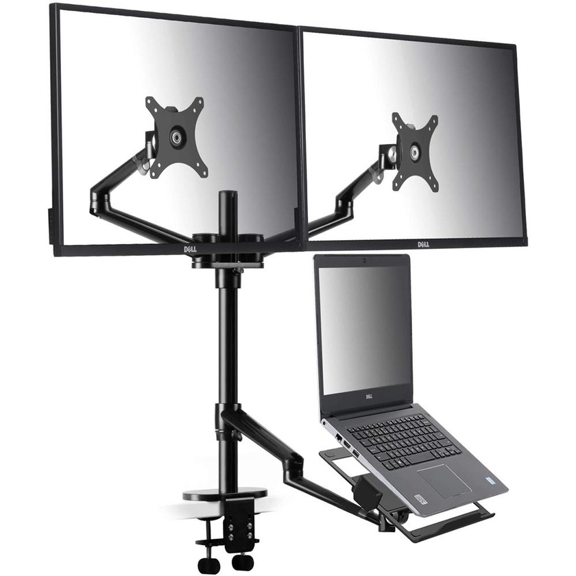 Suporte/Braco Articulado p/2 Monitores e Notebook Dell,HP/ Braco Articulado p/2 Monitores e ...