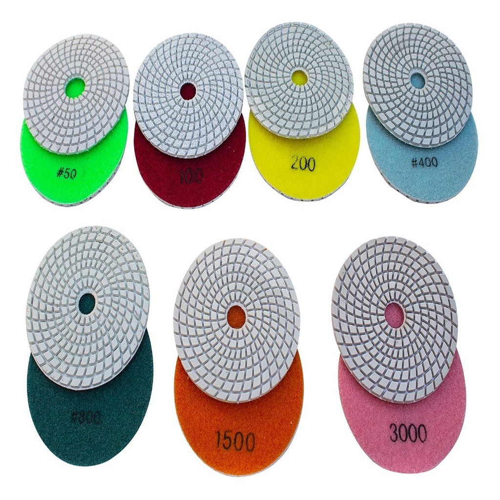 Disco De Lixa Diamantada Polimento Marmore Granito Porcelanato 100mm ...