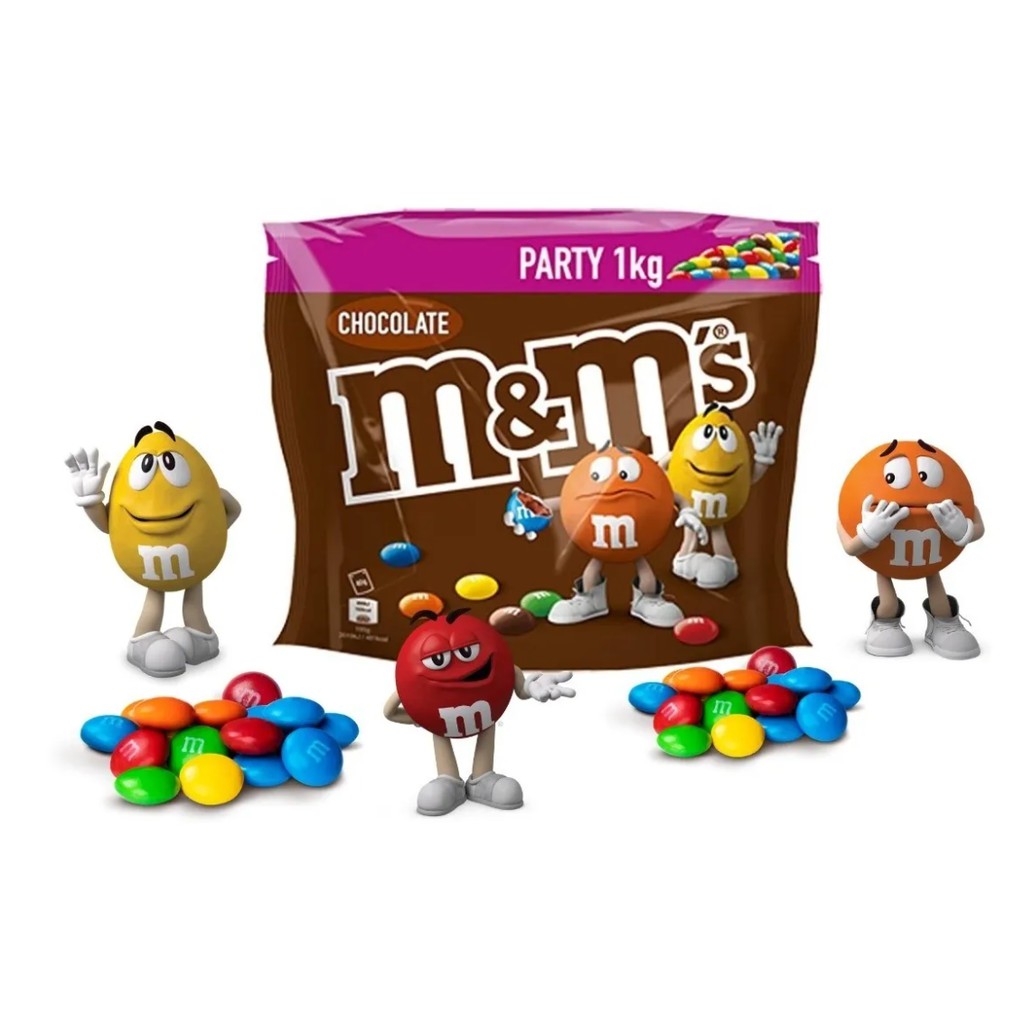 Chocolate Confeito M&M MMS MM S ao Leite Mars 1KG ORIGINAL | Shopee Brasil