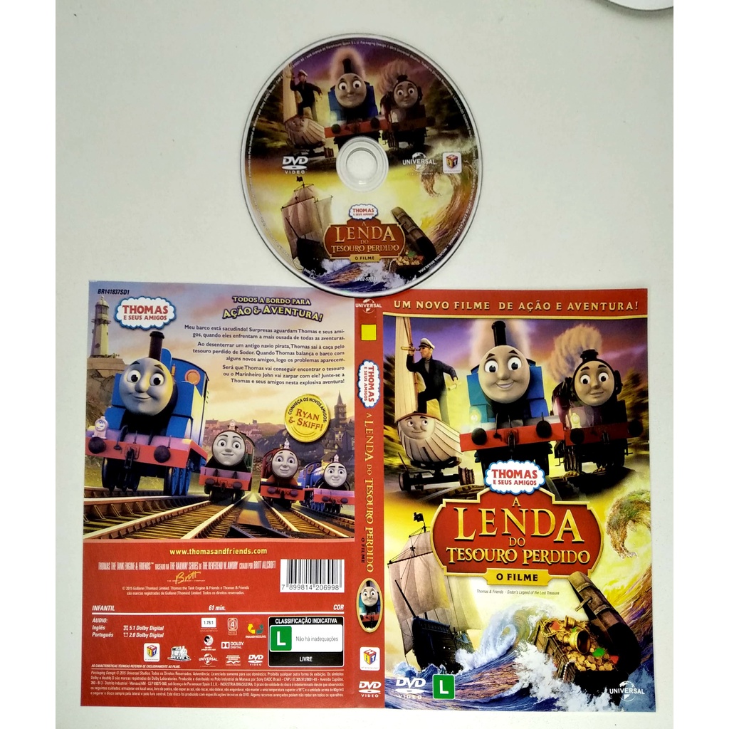 DVD - THOMAS E SEUS AMIGOS - A LENDA DO TESOURO PERDIDO - O FILME ...