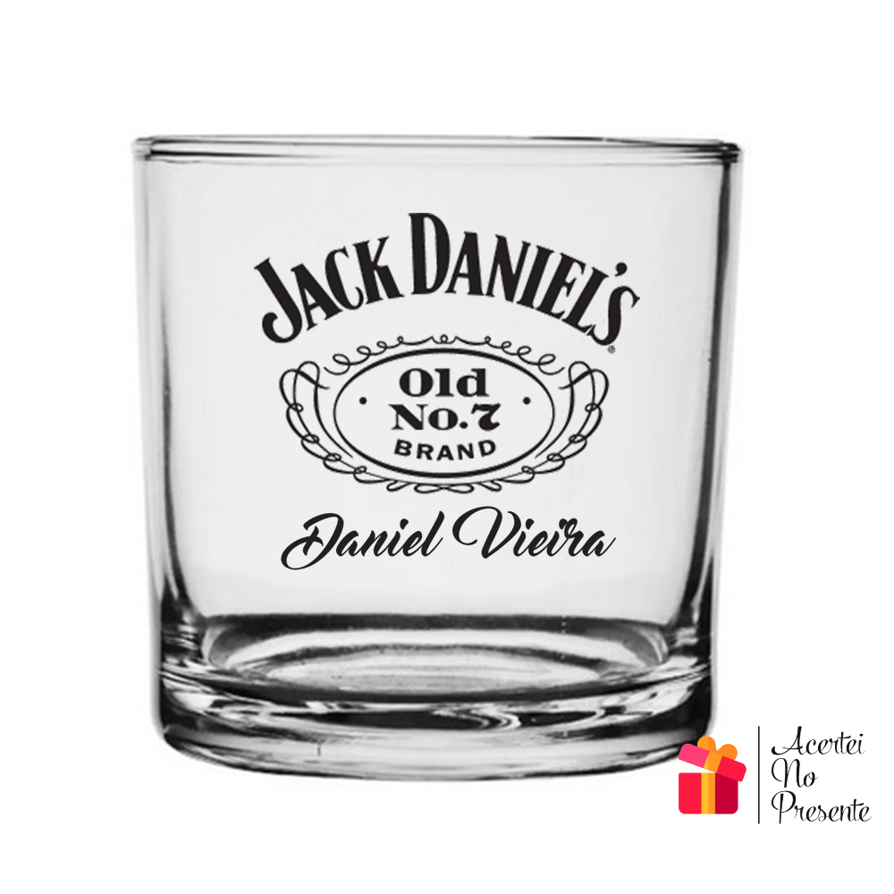 Copo de Whisky Personalizado Com Nome III 250ml - Dois Modelos ...
