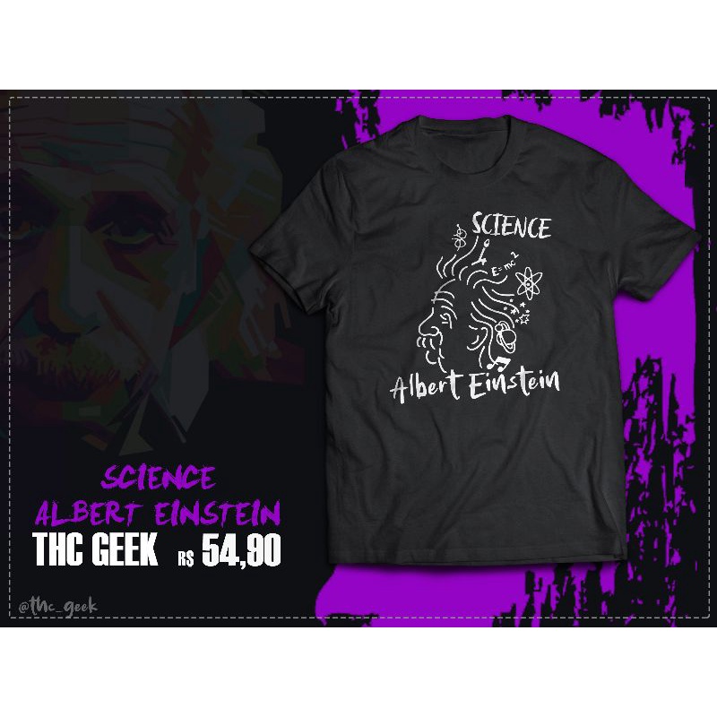 Camiseta Albert Einstein | Shopee Brasil