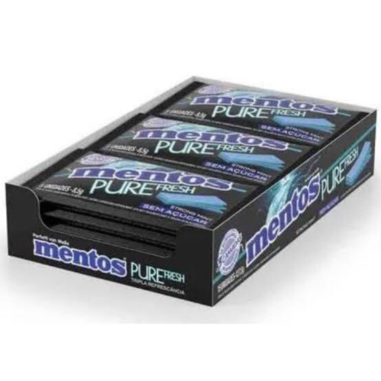 Display De Chiclete Mentos 3 Camadas Sabor Strong Mint - 15 Unidades 8 ...