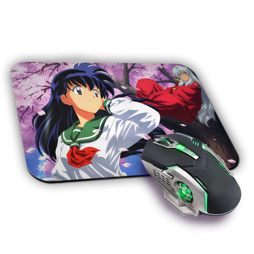 Mousepad Premium InuYasha Kagome Anime 22x18cm | Shopee Brasil