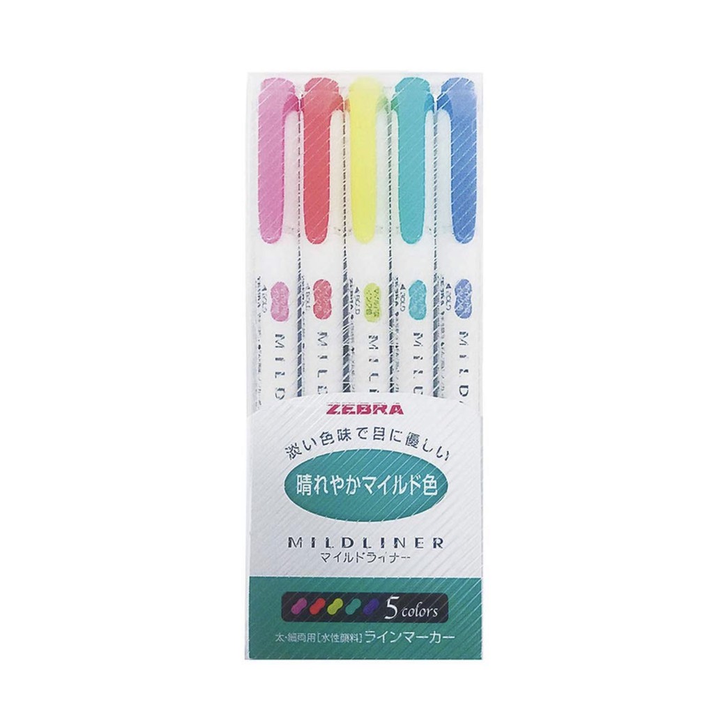 Caneta Zebra Mildliner Pack Verde Original | Shopee Brasil