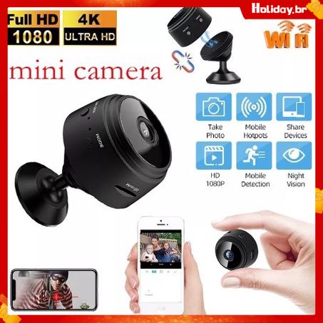 Mini Câmera Secreta Colar 1080p Espiã Com Aúdio - Corre Que Ta Baratinho