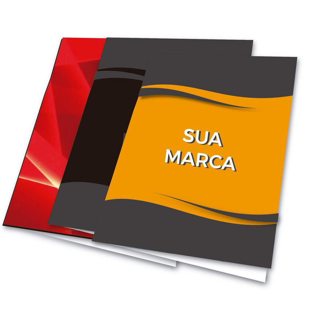 50 Pasta Personalizada P/ Empresas escritórios Papel couchê | Shopee Brasil