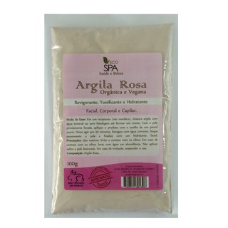 ARGILA ROSA ORGÂNICA E VEGANA 100g ESTERILIZADA | Shopee Brasil