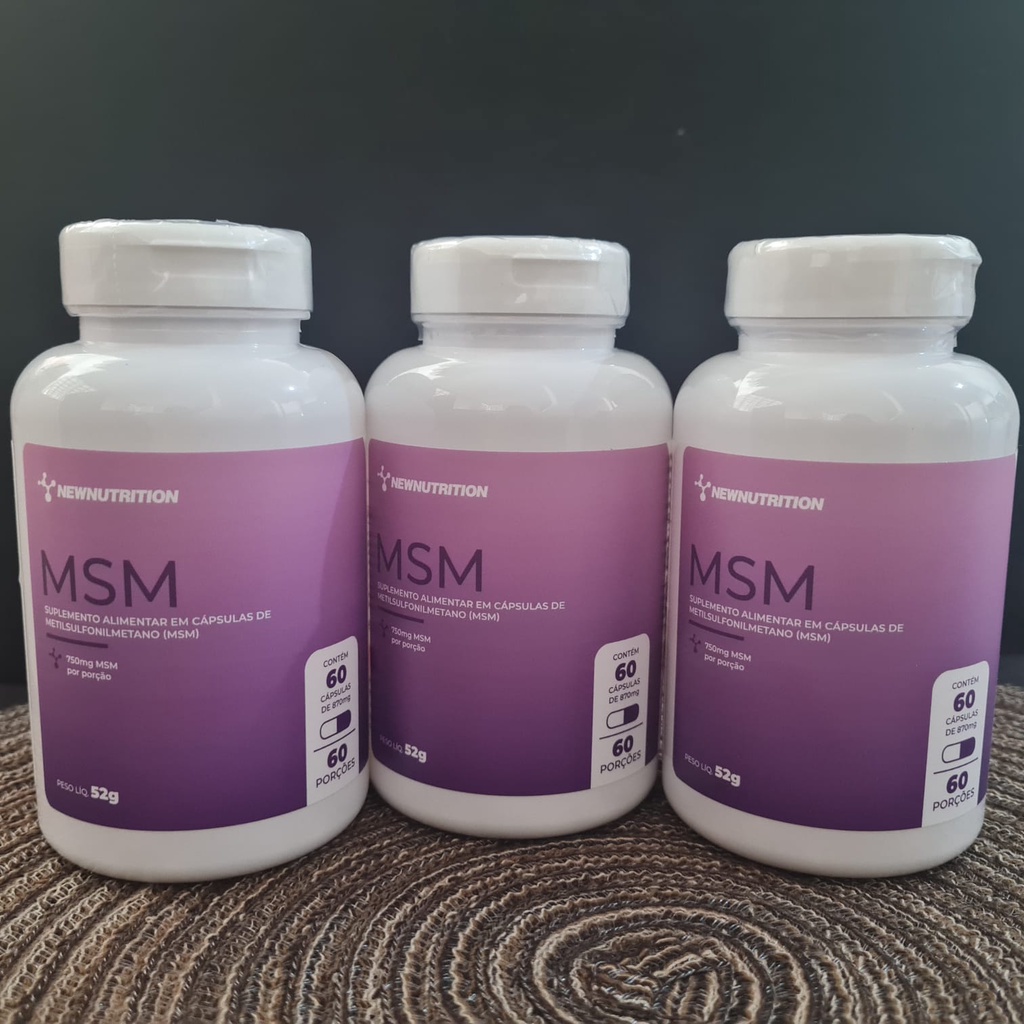 KIT MSM PRA 6MESES DE TRATAMENTO! msm newnutition 750mg cada capsula ...