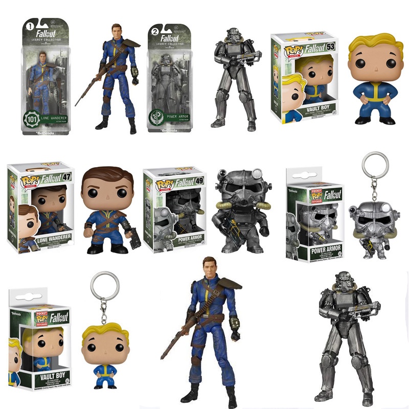 Funko Fallout 4 Lone Wanderer Power Armor Vault Boy Pop 47 # 49 # 53 ...