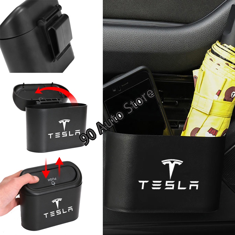 Tesla Model3 Modelos Roadster Carro Lata De Lixo ABS À Prova D'água ...