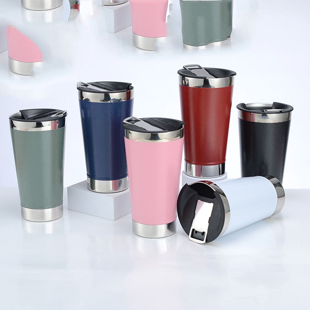 Copo Térmico Staley Steel 18-8MM Com Tampa 473 ml com Tampa e abridor ...