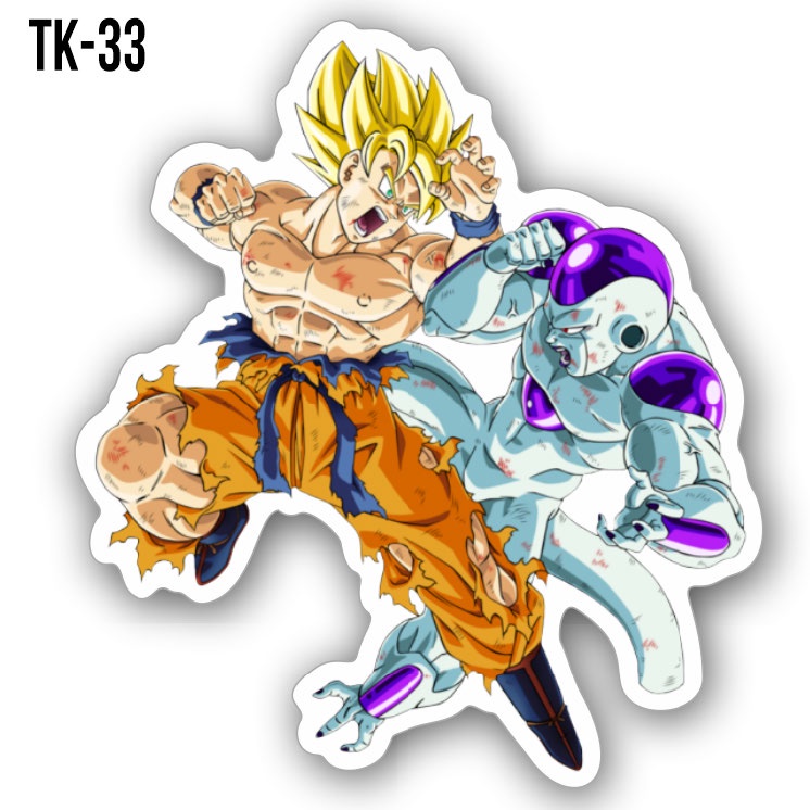 Adesivo Dragon Ball - Goku Ssj, Freeza Sticker 10x10cm | Shopee Brasil
