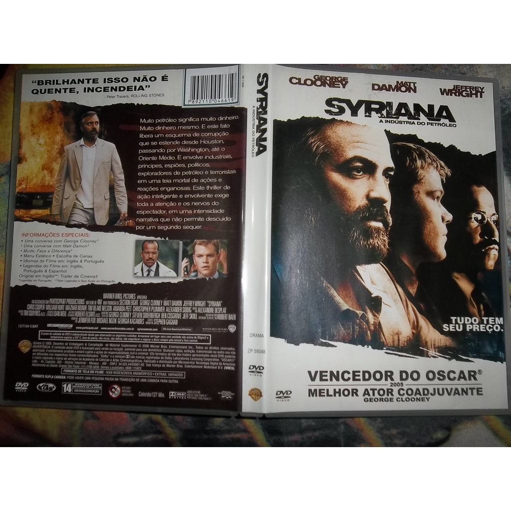 dvd syriana george clooney | Shopee Brasil