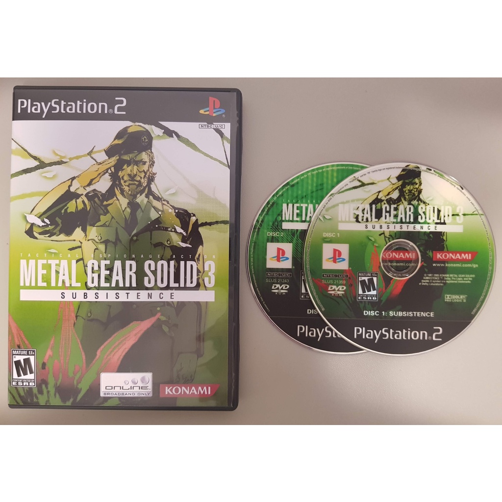 Ps2 - Metal Gear Solid 3 Subsistence - Leia A Descrição - Escorrega o Preço