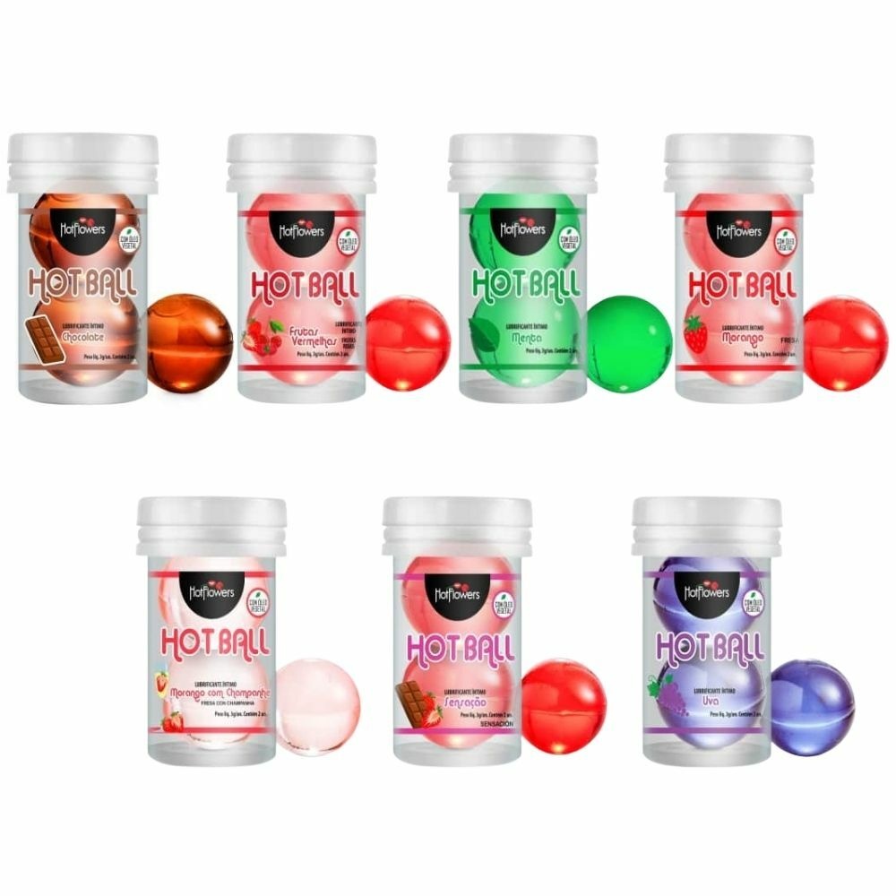 Hot Ball Bolinha Explosivas Sabores Hotflowers | Shopee Brasil