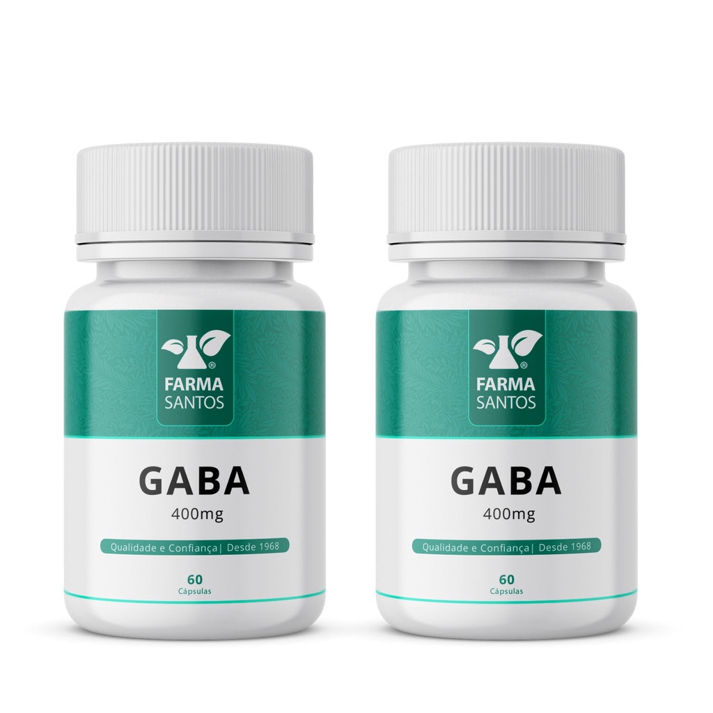 Kit 2 Gaba 400Mg 60 Cápsulas Controla a Ansiedade | Shopee Brasil